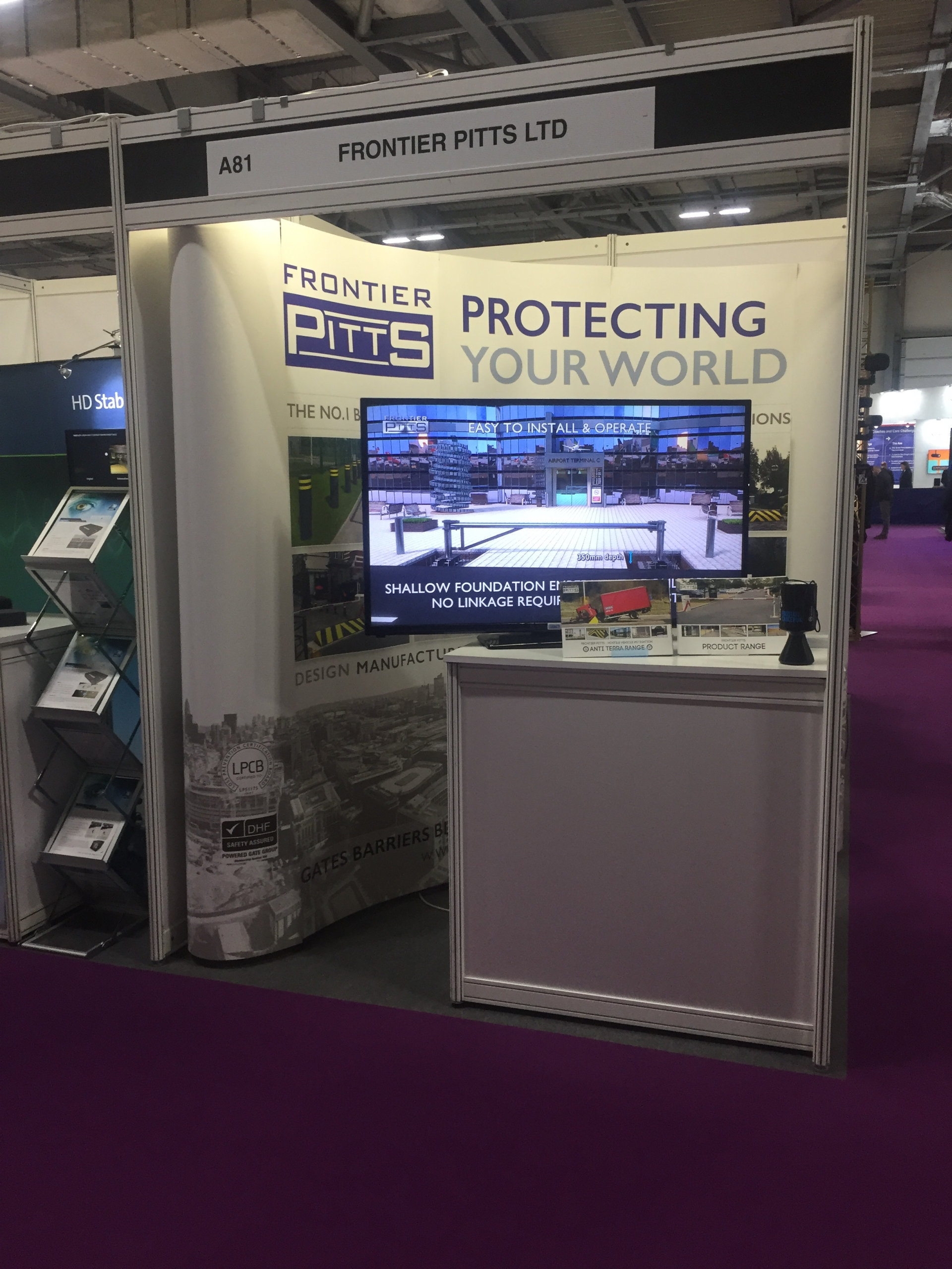 Security & Policing Exhibition Stand A81 - Frontier Pitts