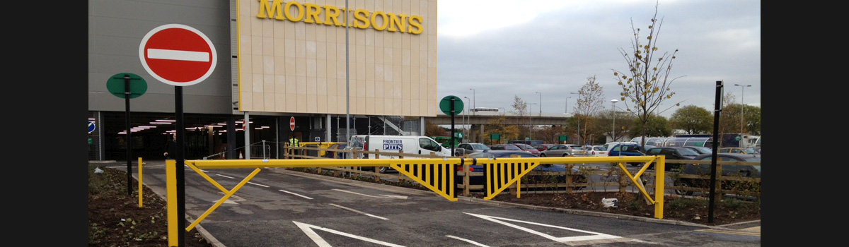 Supermarket Manual Barriers - Frontier Pitts