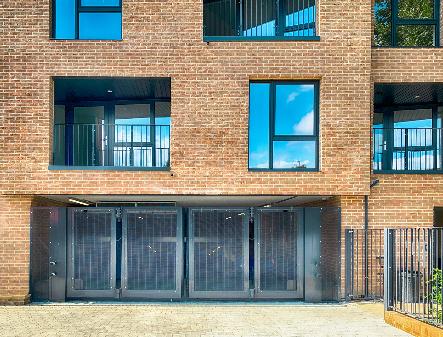 LPS1175 Automatic Bi-folding Gates for a Secured by Design Residential ...