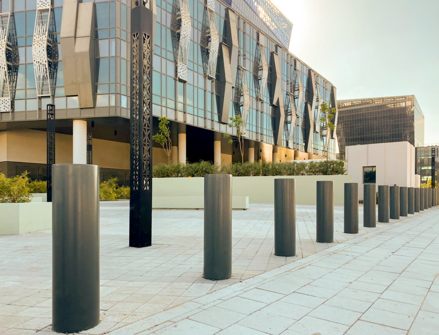 HVM Bollards at Abu Dhabi Media Zone - Frontier Pitts